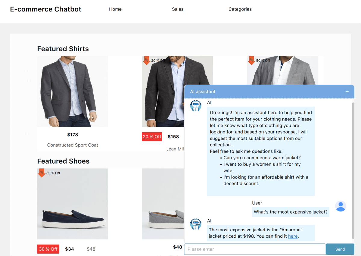 E-commerce Chatbot E-commerce Chatbot
